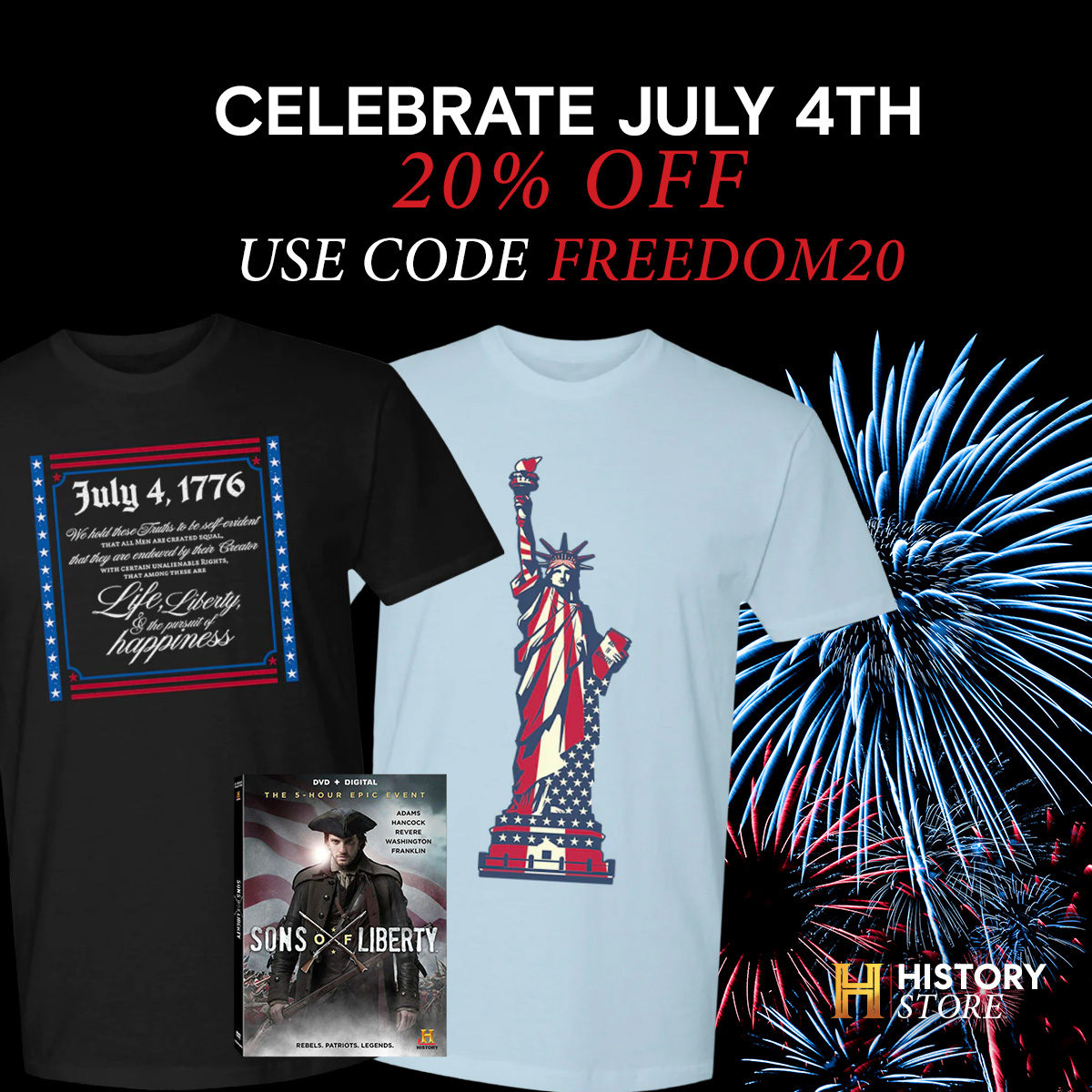 HISTORY on Twitter: "Shop the HISTORY Store’s Independence Day Sale to ...