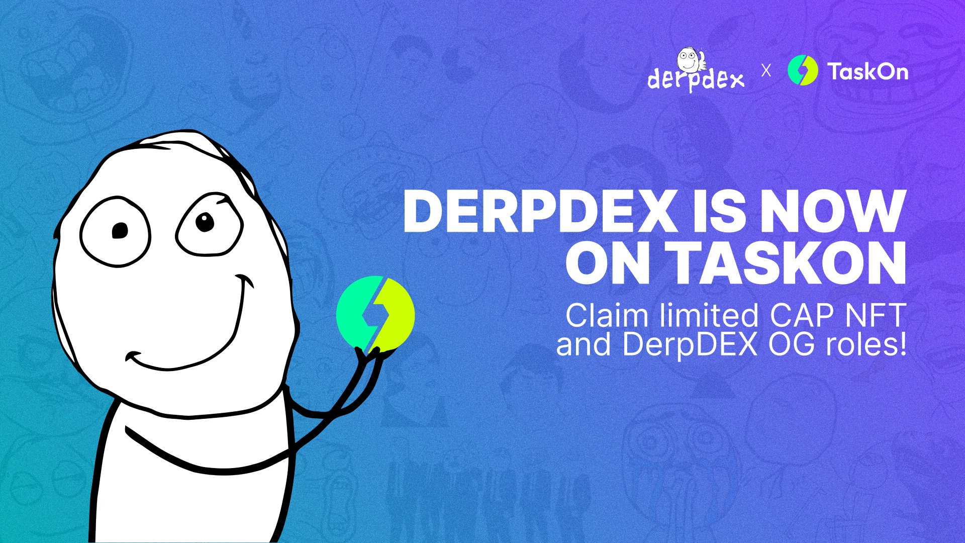 DerpDEX on Twitter: "We're absolutely stoked to unveil the partnership with @taskonxyz 😜 DerpDEX ...