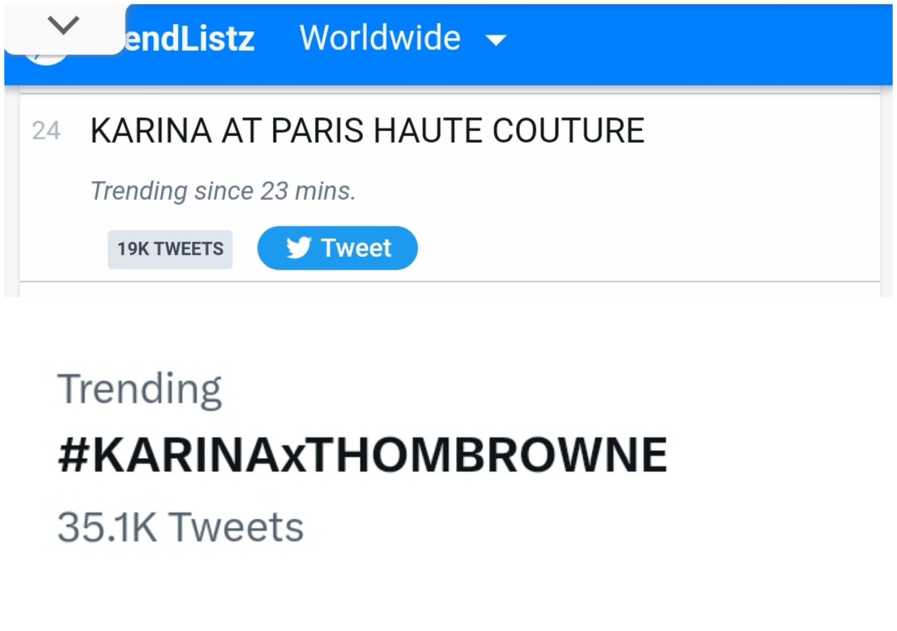KARINA Charts on Twitter: "📈 | #KARINA's taglines is now trending → #24 — Worldwide — # ...