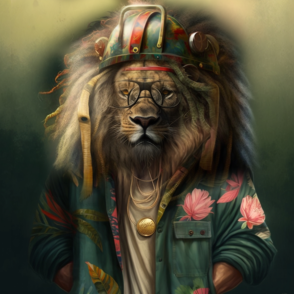 Lion With Dreads Wallpaper