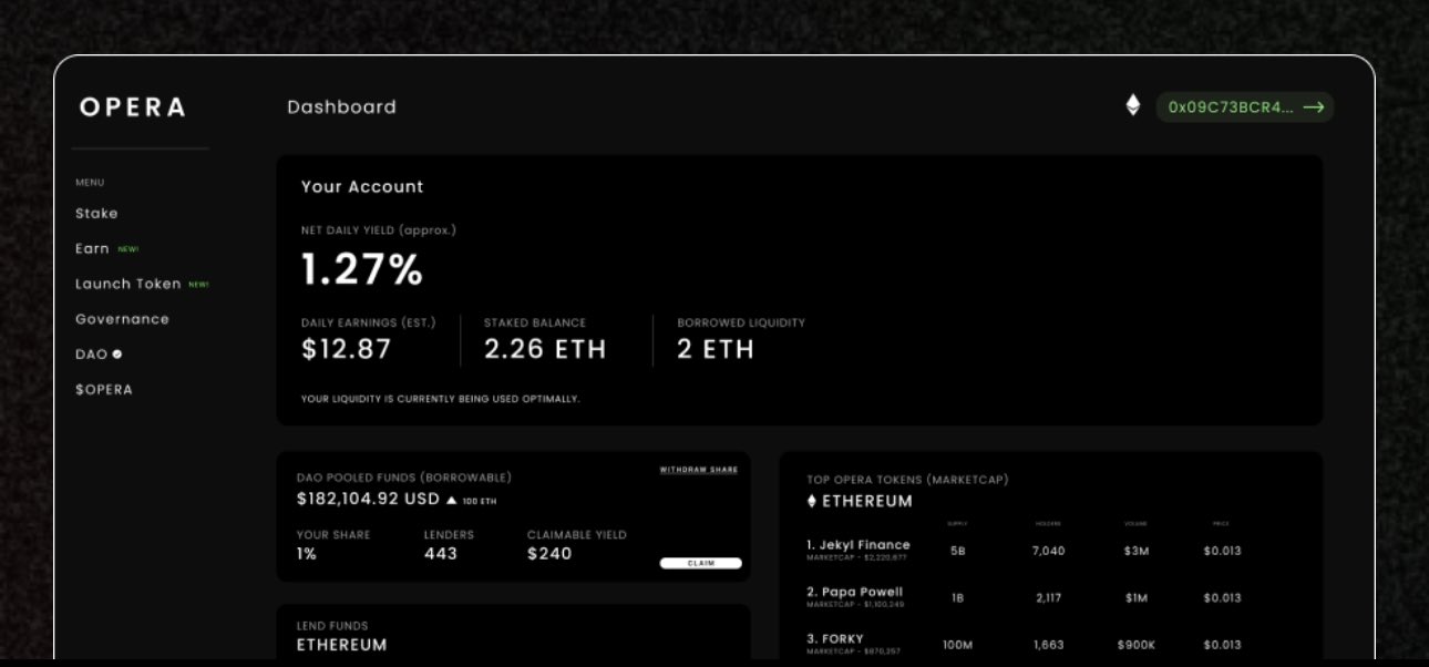 MadApes on Twitter: "(ETH) $OPERA is a utility project that allows users within the DAO to ...