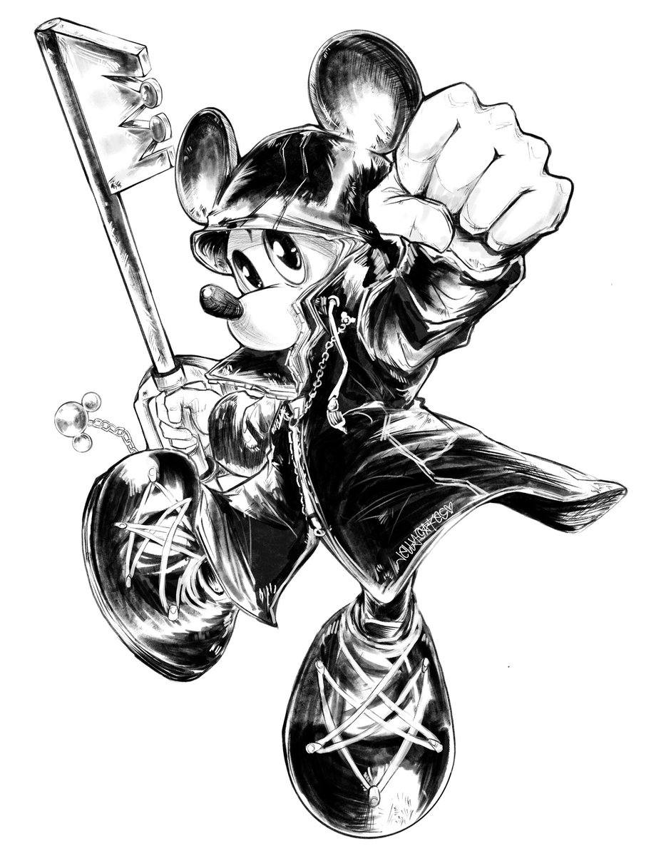 How To Draw Gangster Mickey Mouse
