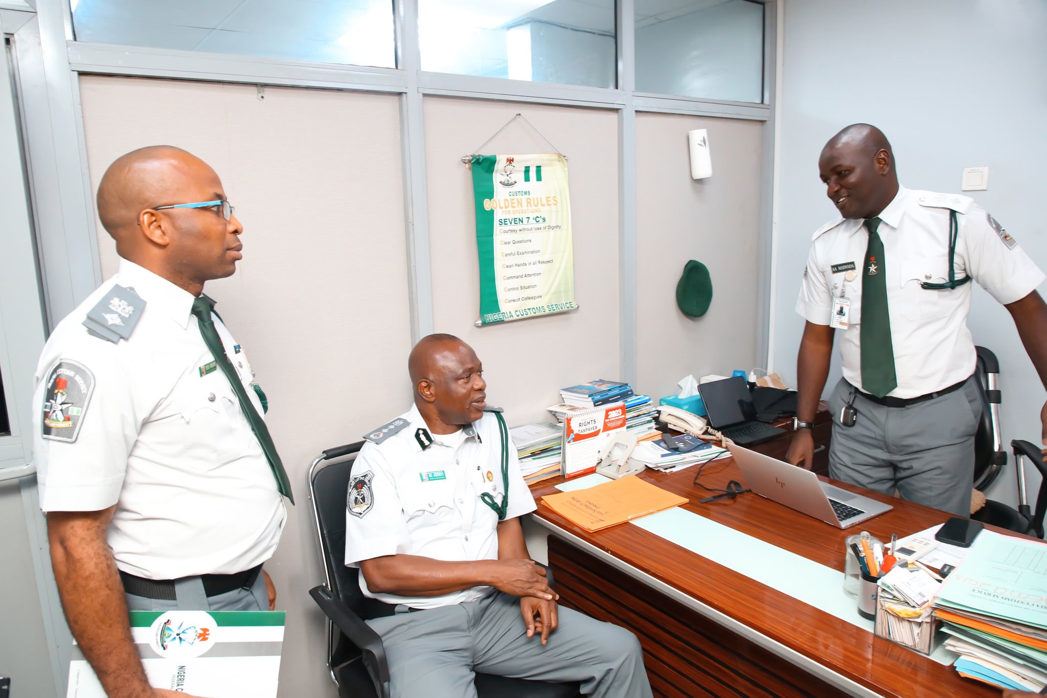 NIGERIA CUSTOMS on Twitter: "Acting Comptroller General of Customs Tour Offices at Nigeria ...