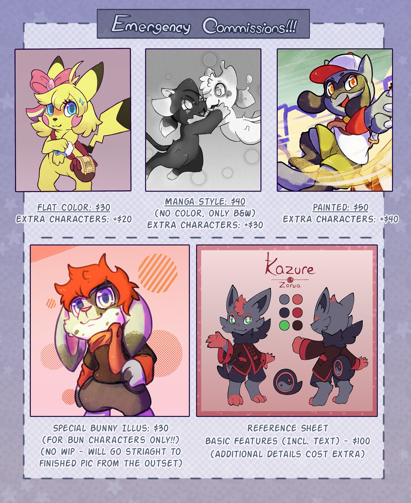 RaoKurai (Commissions Open) on Twitter: "Emergency Comms! Recently lost ...