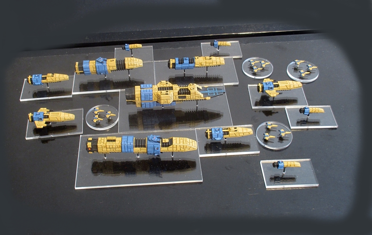 Gareth Beamish on Twitter: "Few more Brigade models spaceships. Largest ones about 9cm long ...