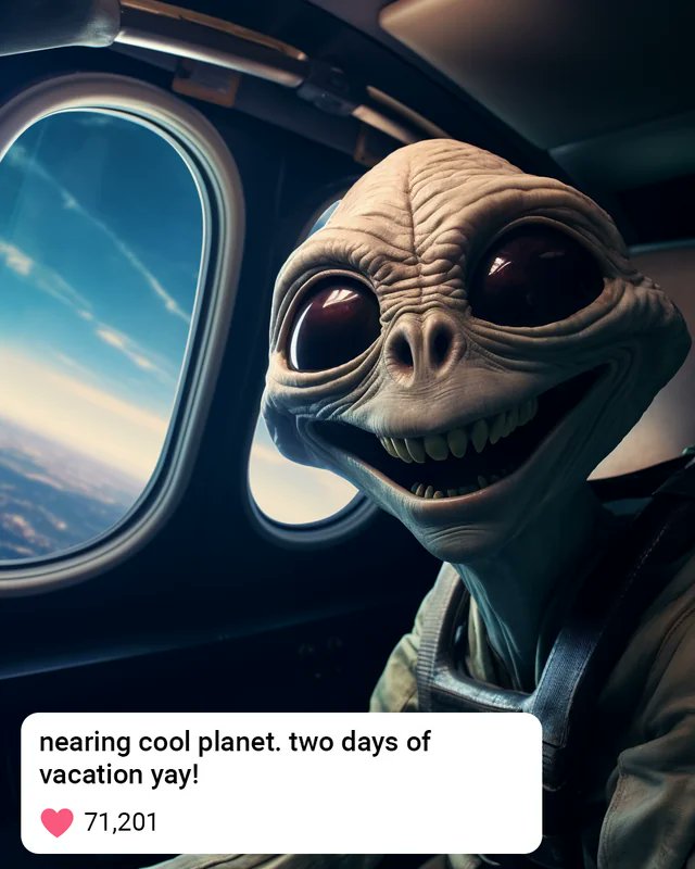 A story of an 'Alien Influencer' visiting Earth for a 2-day vacation ...