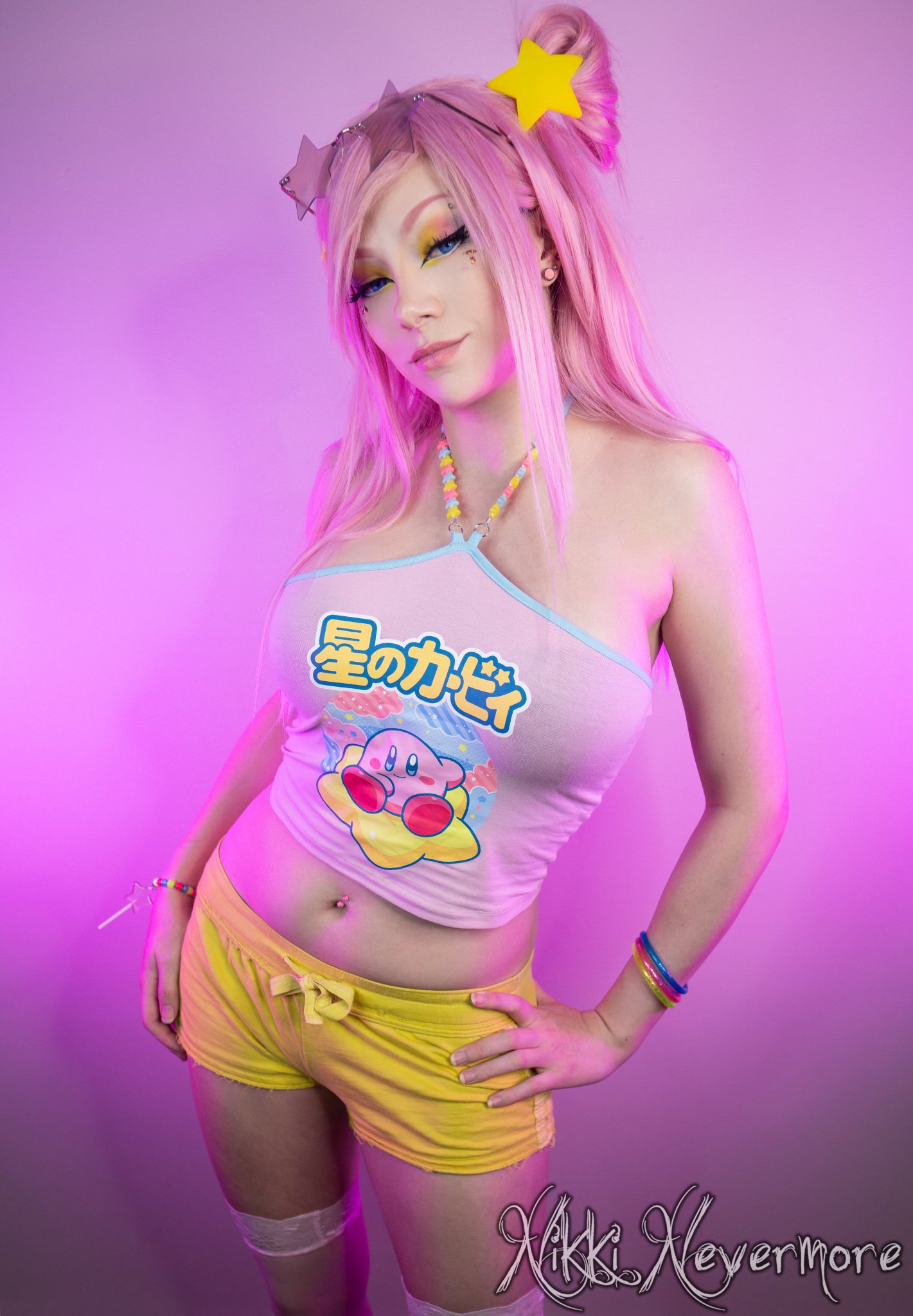Nikki Nevermore (@OF & fansly) on Twitter: "New photo work for @hottopic ! Kirby halter top ...