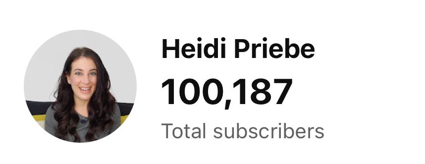 Heidi Priebe 🌱🌹 on Twitter: "Didn’t get a screenshot right at the 100k mark but this milestone ...