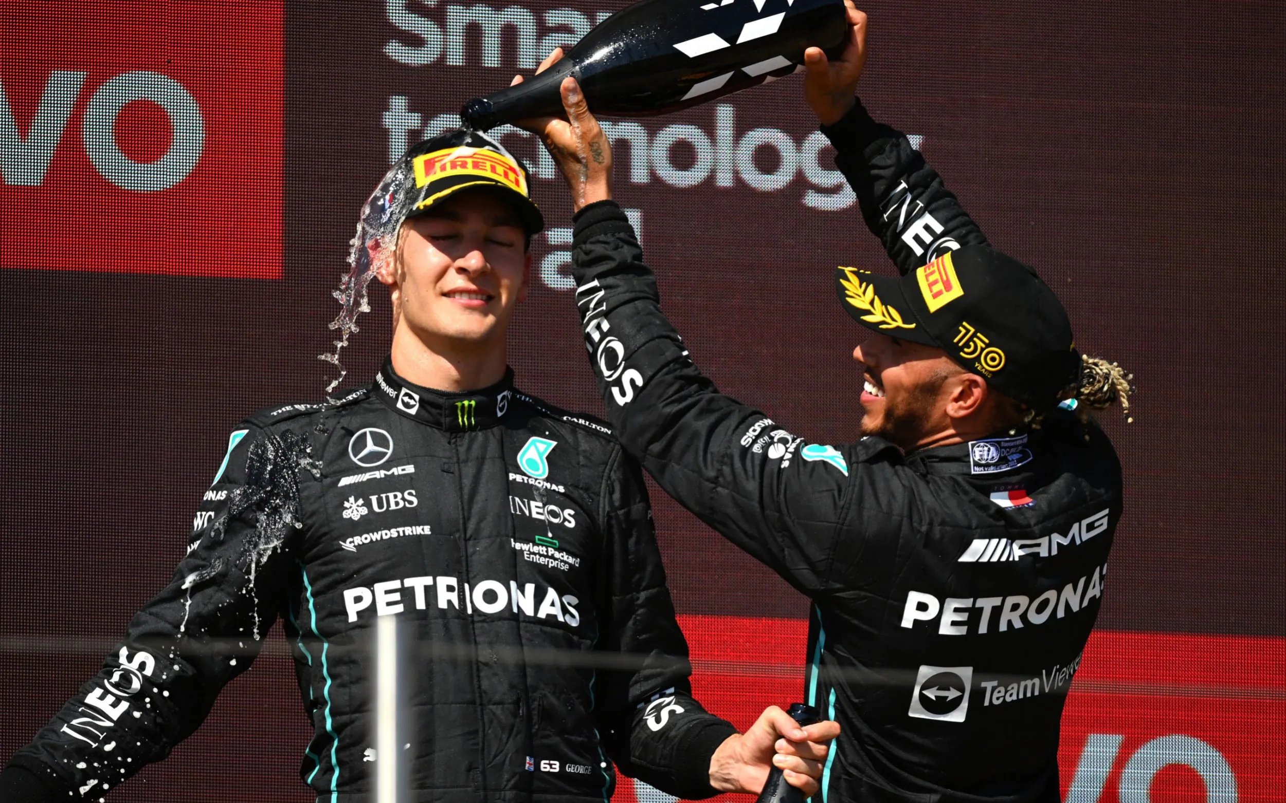 Ford Mondeo on Twitter: "Lewis Hamilton takes #104 as Charles Leclerc takes himself out of the ...