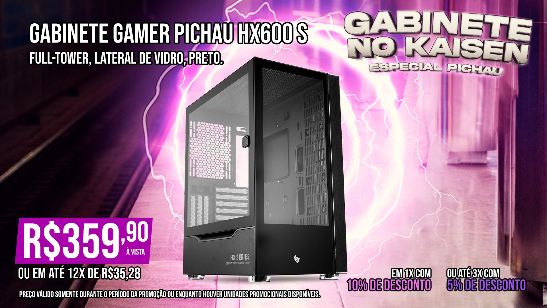 Um Dos Melhores Gabinetes Para PC Gamer TOP! Pichau HX600, 51% OFF