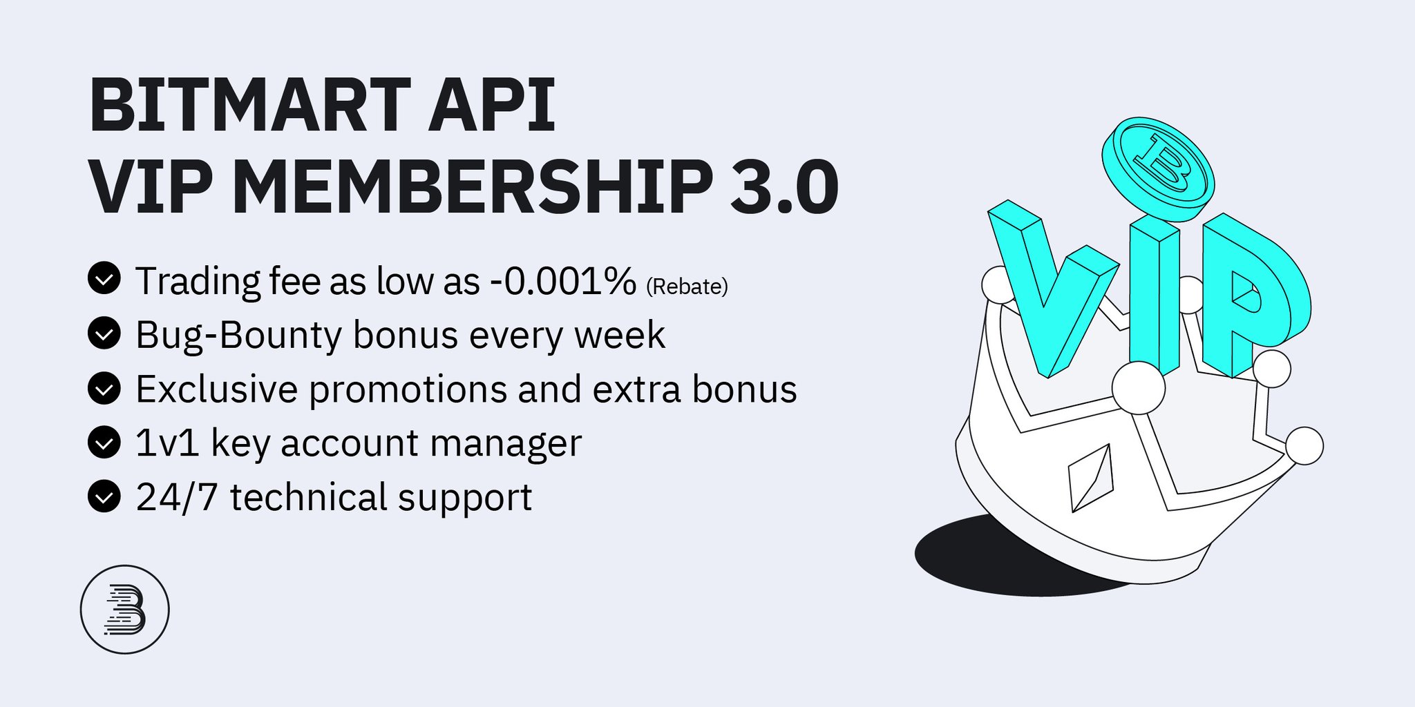 BitMart on Twitter: "💥 #BitMart API Users VIP Membership 3.0 is here 🤩 Join us now to enjoy ...
