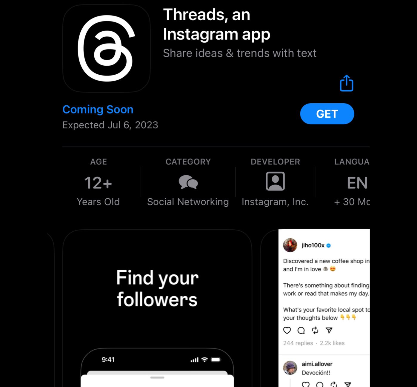 Dexerto on Twitter: "Meta’s Twitter competitor ‘Threads’ has appeared on some app stores, along ...