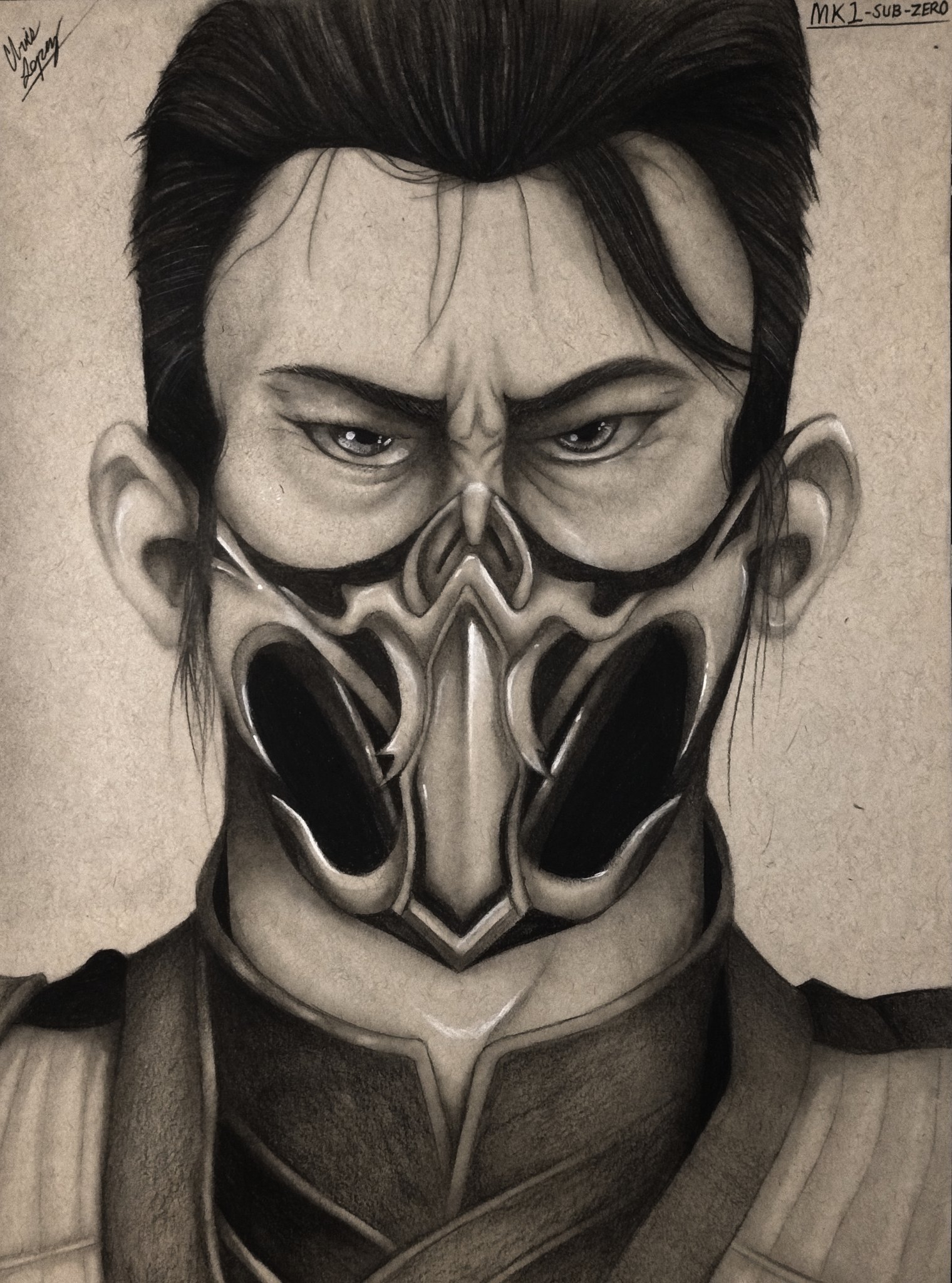 Sub Zero Mortal Kombat Drawing