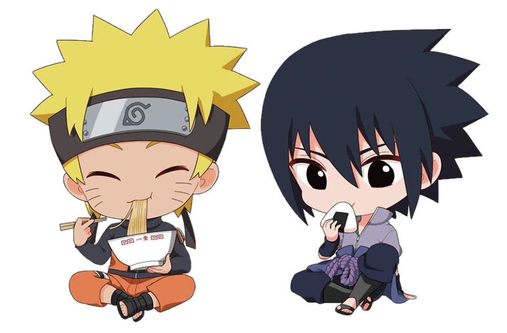 Chibi Naruto And Sasuke Fighting