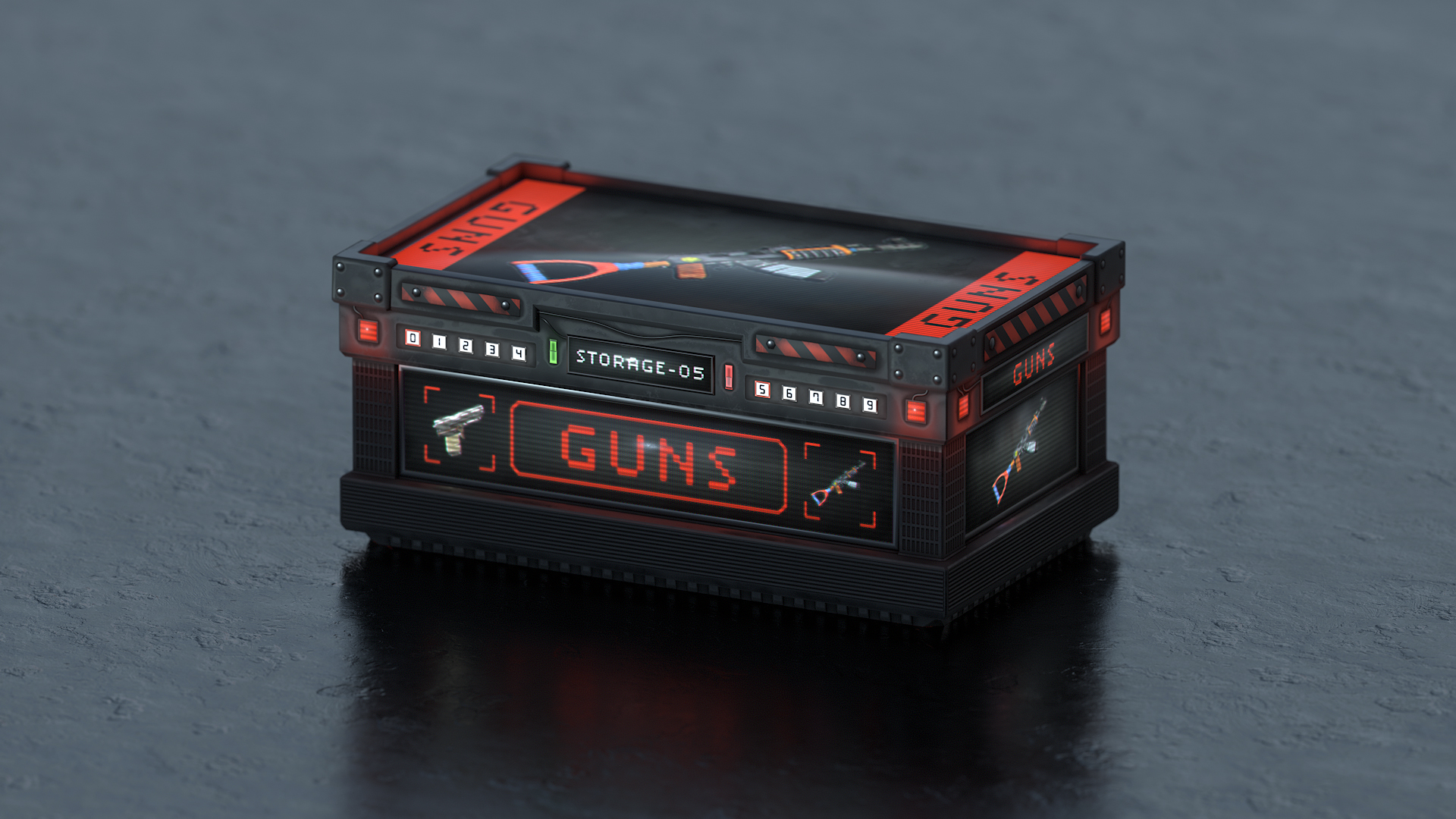 IDEΛL on Twitter: "CRT-Monitor Guns Storage — made for @playrust Workshop: https://t.co ...