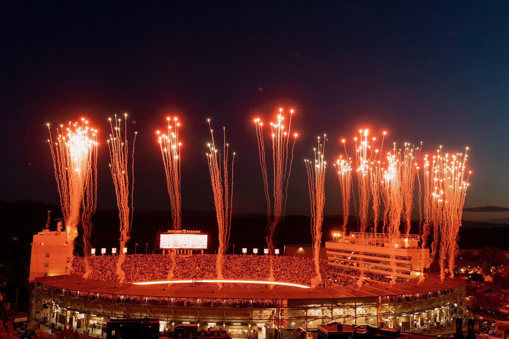 Neyland Stadium Fireworks