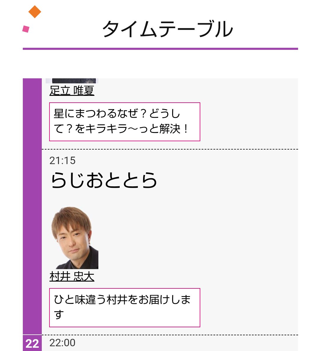 ぷらっと on Twitter: "村井忠大さんは、快適生活のMCは辞めたようだが、コミュニティFMのFM宝塚では、まだ、(金)21:15～22:00「らじおととら」のパーソナリティをしている ...
