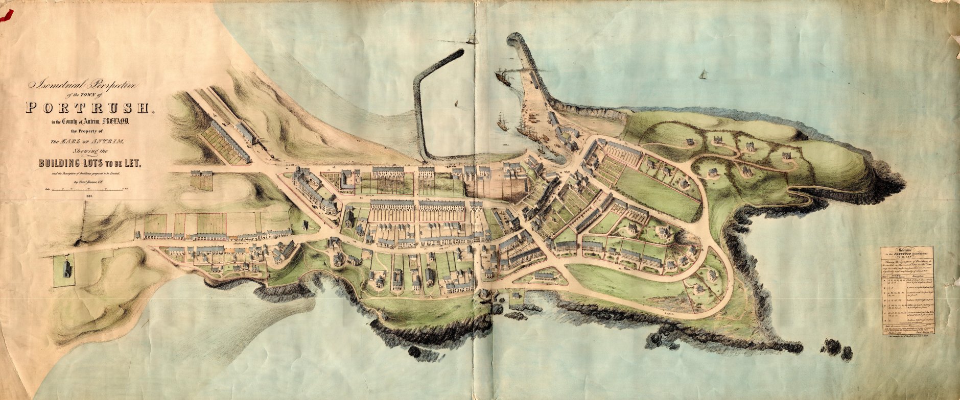 Portrush Northern Ireland Map PDF) The Earliest Known Map Of Portrush