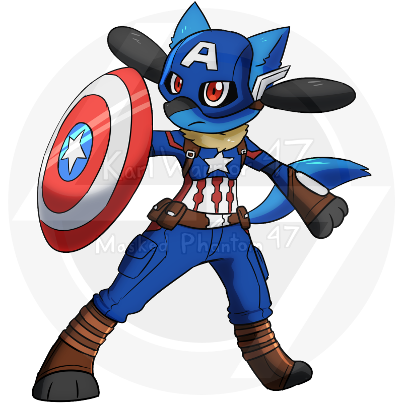 Chibi Captain America Girl