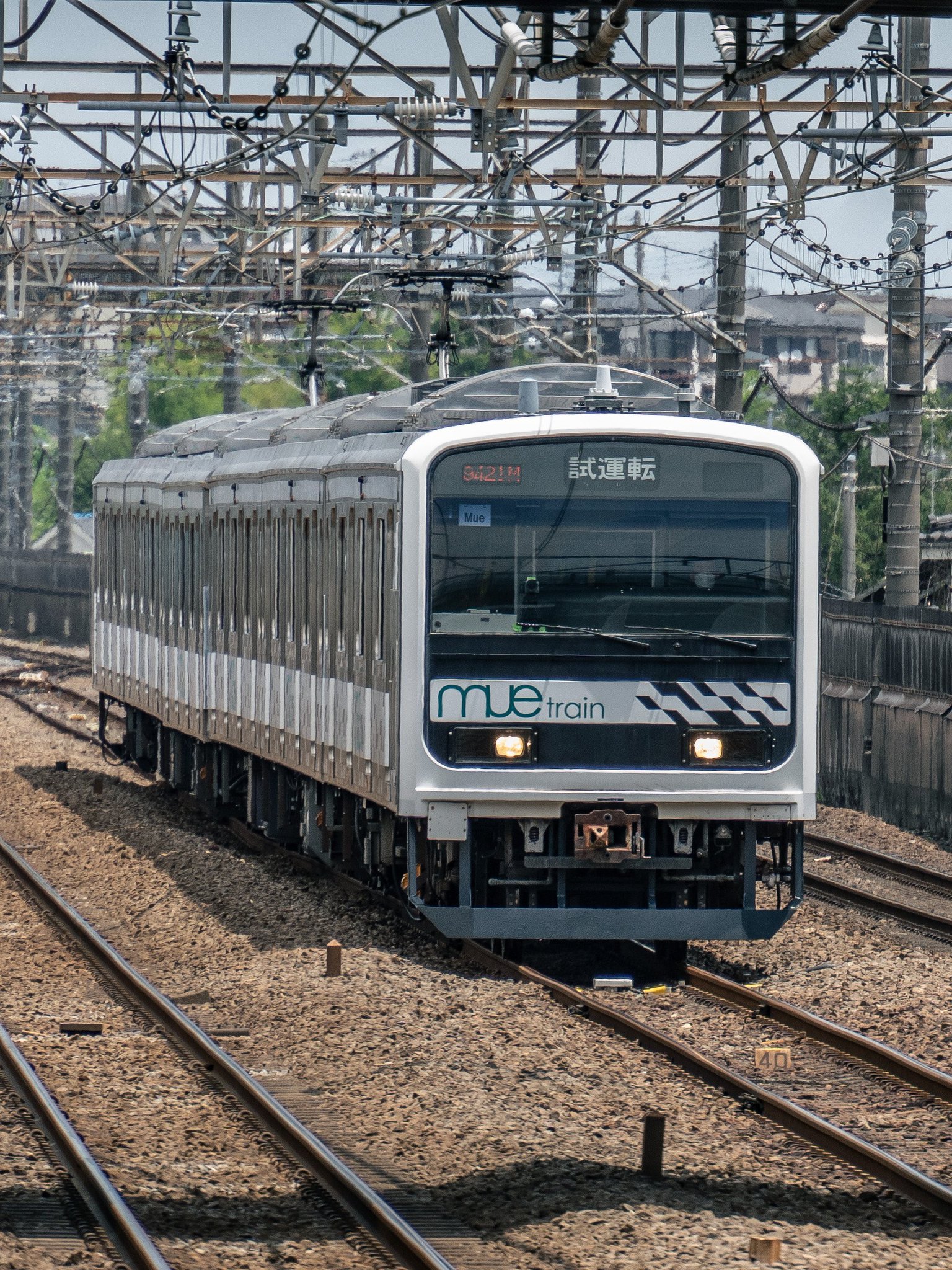 清 百世（撮り鉄女子） on Twitter: "mue-train（209系）試運転🚃 📷2023.07.04 新秋津 https://t.co/GXo04lxwRh" / Twitter