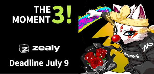 The Moment3! on Twitter: "The Zealy mission Deadline has arrived. The mission Deadline is July 9 ...