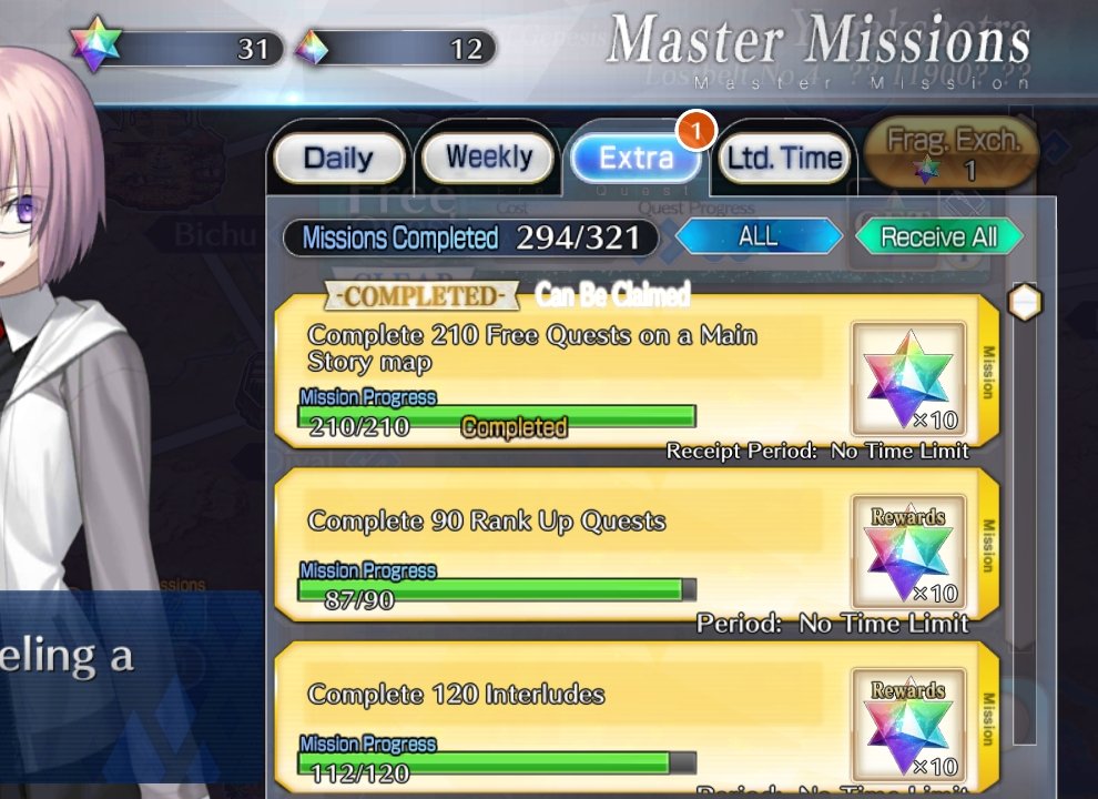 Tohsaka Yuri on Twitter: "FGO SQ BUG If you have all currently available story Free Quests done ...