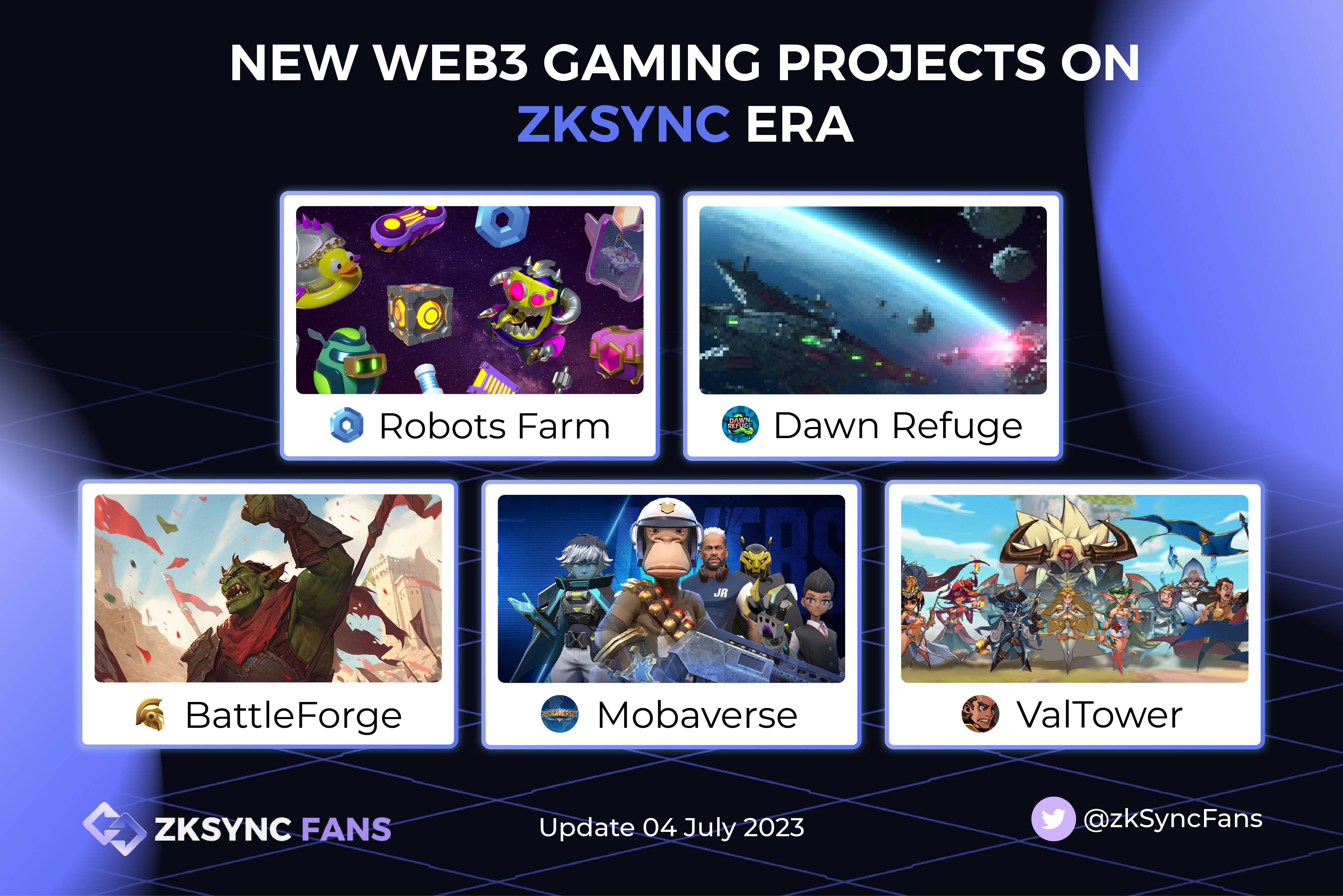 zkSync Fans ∎ on Twitter: " New Web3 Gaming Projects on #zkSyncEra 🎮 Gaming will be an area not ...