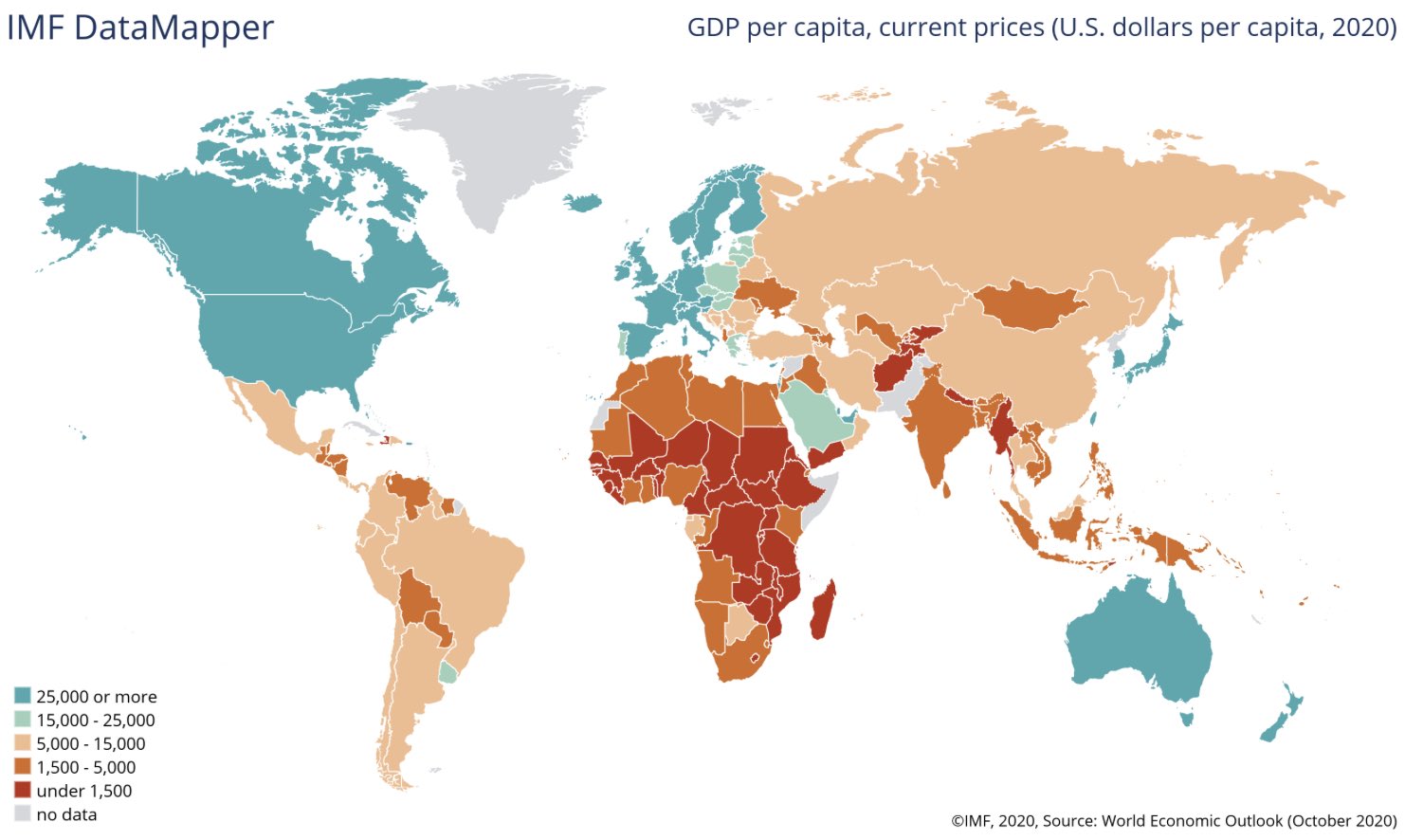 Gdp Per Capita Map Massimo On X: "2024 Map Of Global GDP Per Capita