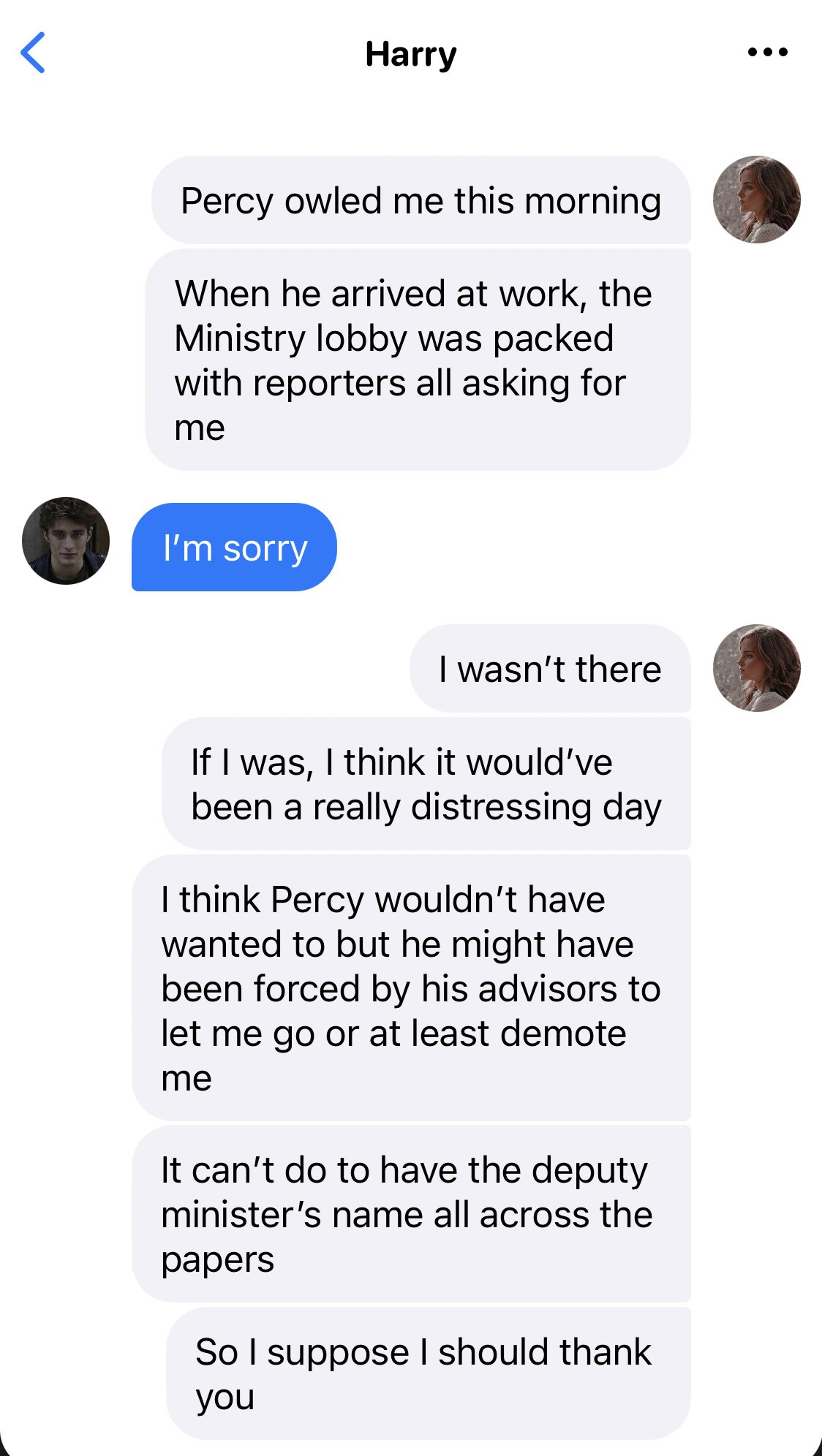 ivie on Twitter: "There’s two conversations happening side by side here — Harry and Hermione and ...