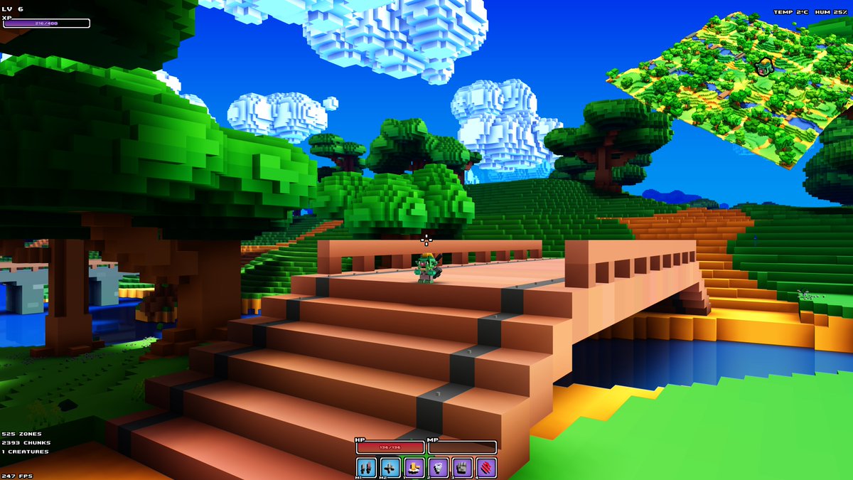 [Wollay Tweet] Working on bridges! : r/CubeWorld