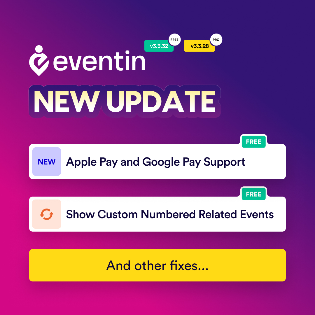 Themewinter on Twitter: "#Eventin just got another update!! 📢 Now you have Apple Pay and Google ...