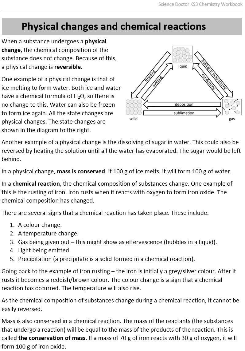 Chemical Equations Worksheet Ks3 Balancing Chemical Equations