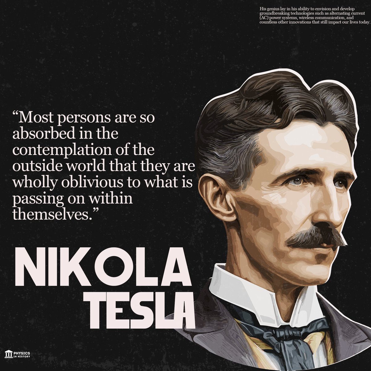 The Genius of Nikola Tesla 💡 A Thread👇 - Thread from Physics In History ...