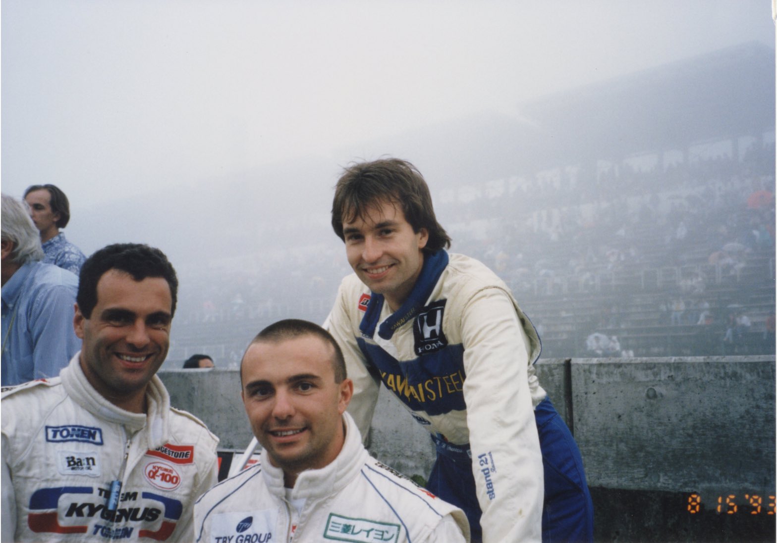 Heinz Harald Frentzen on Twitter: "Together with Roland Ratzenberger and Marco Apicella in Fuji ...