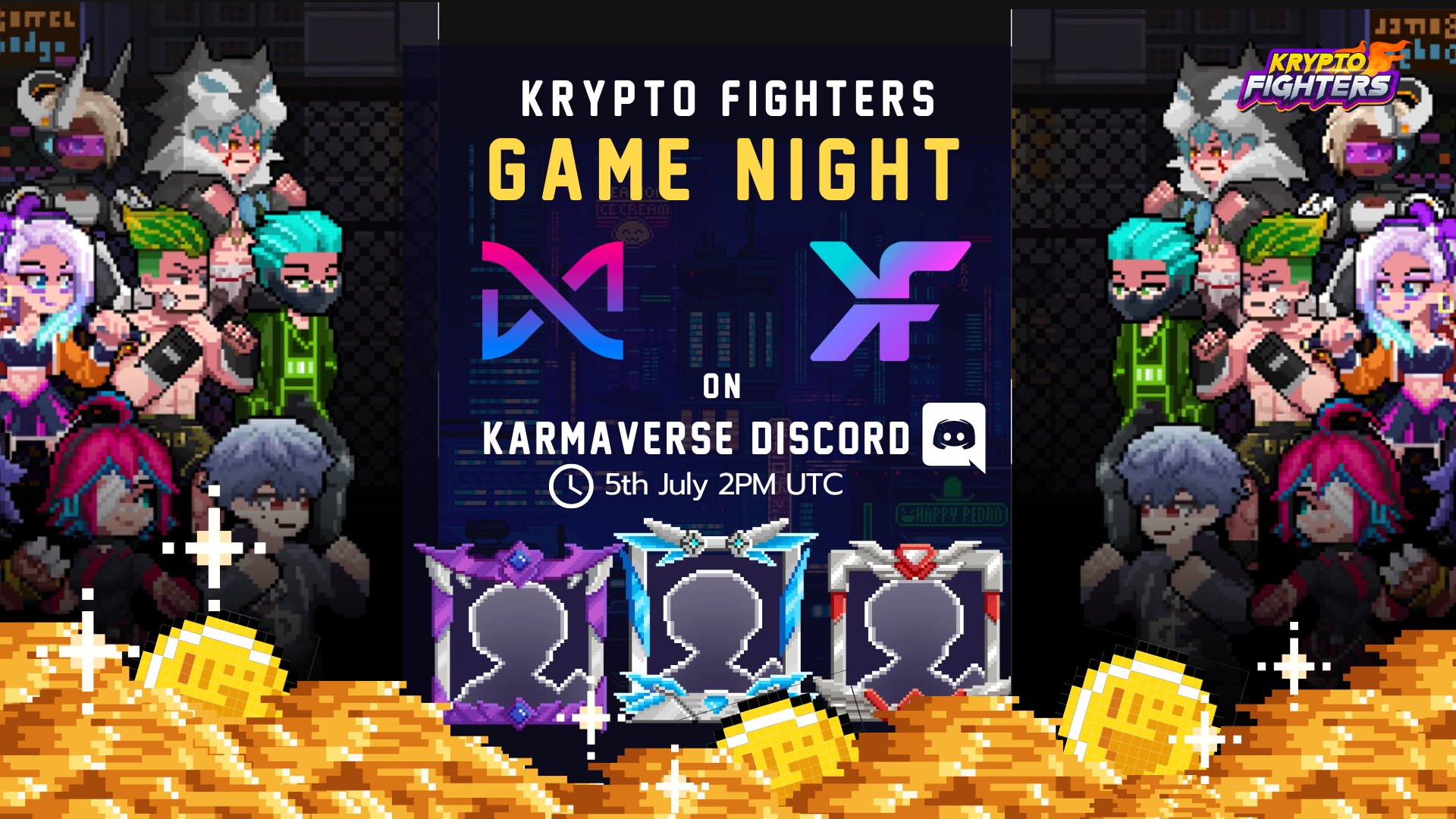 KryptoFighters on Twitter: "Game night with @Karmaverse_io is on! See you all tmr🤪 💪There will ...