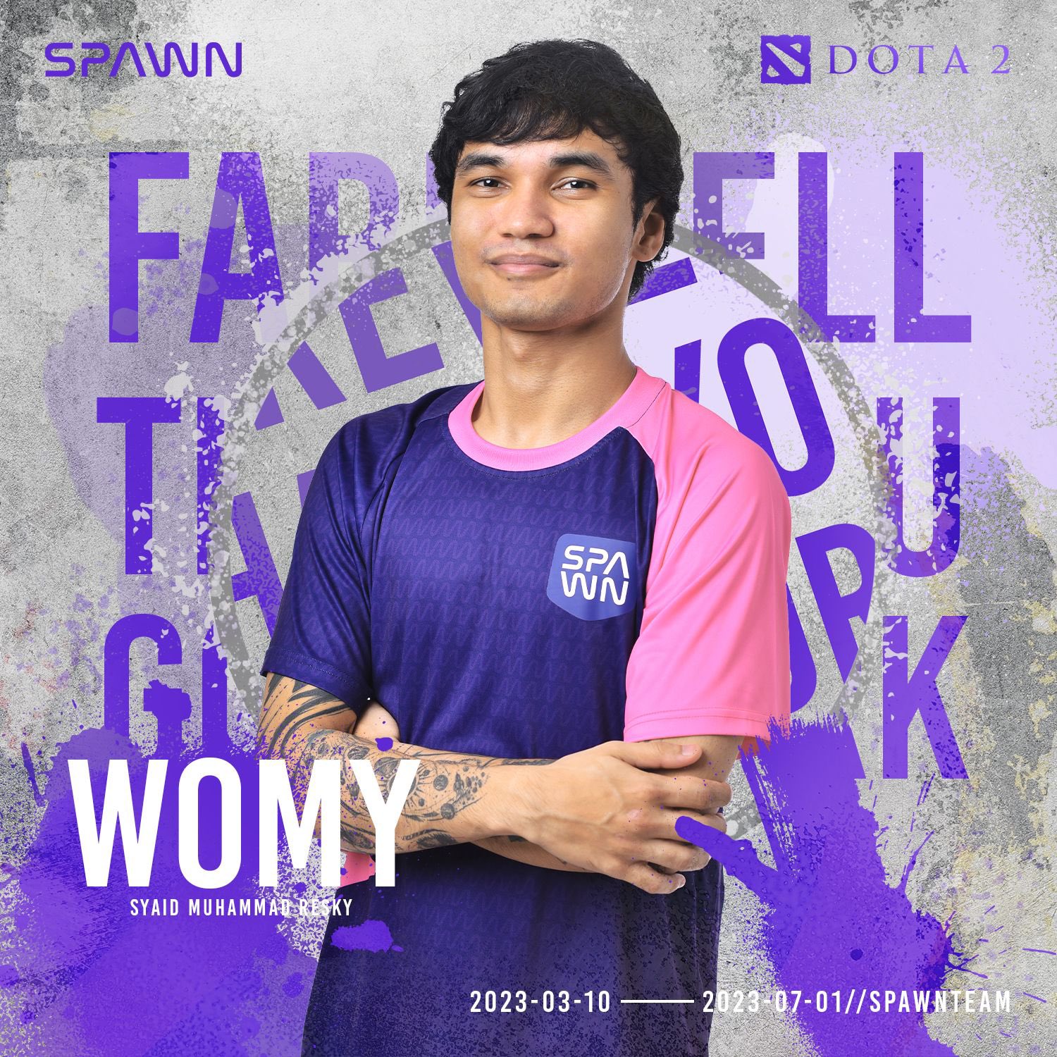 SPAWN Esports on Twitter: "We would like to inform our valued supporters that Womy will be ...