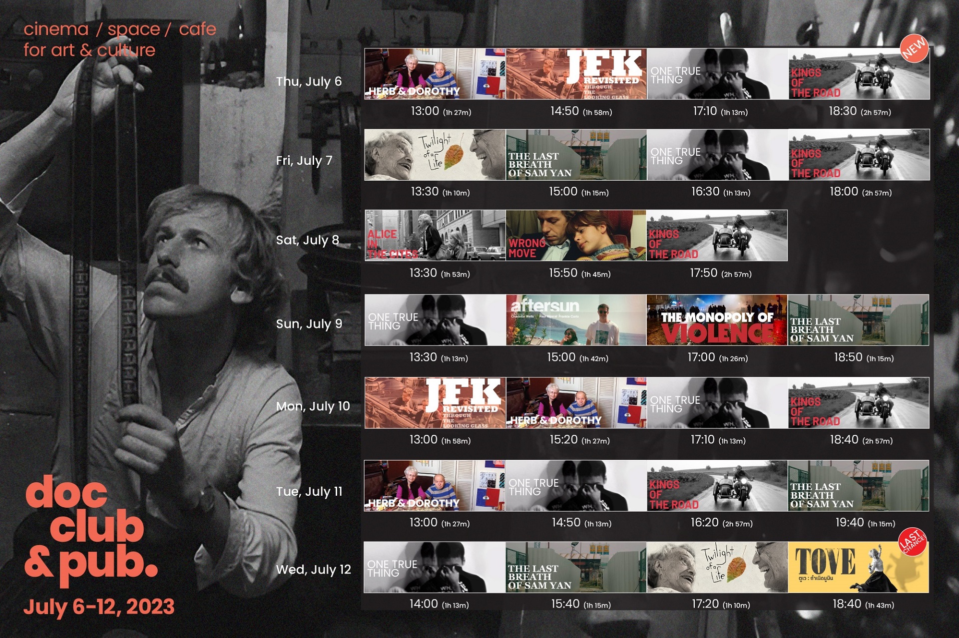 Doc Club & Pub. on Twitter: "Doc Club & Pub. : July 6-12, 2023 🎬Special screening : - ไตรภาคโร้ด ...