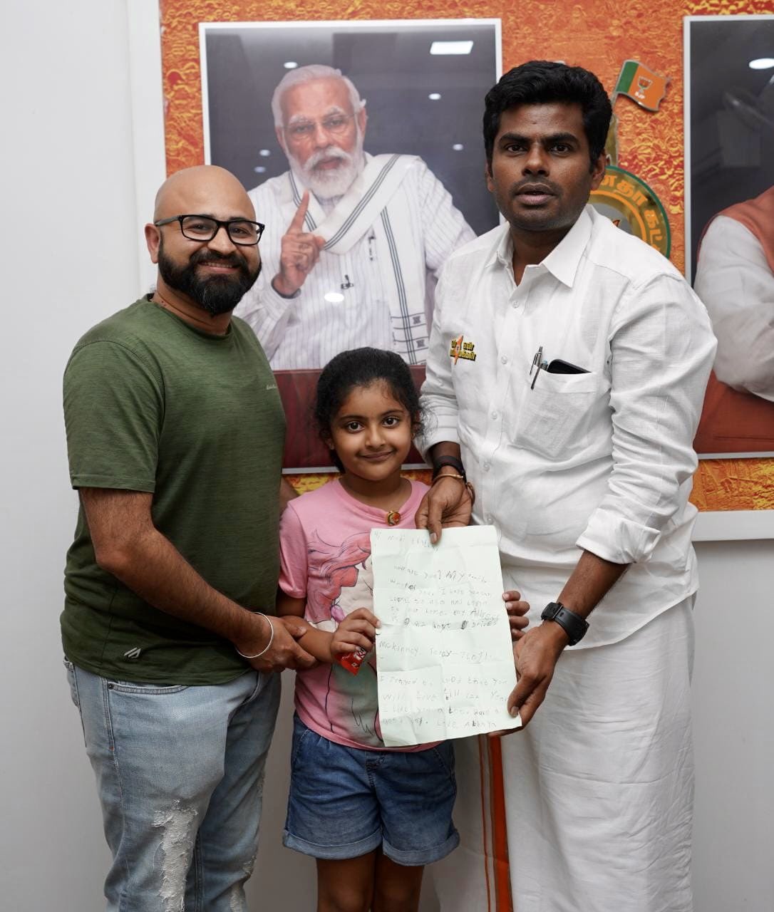 K.Annamalai on Twitter: "Had the pleasure of meeting 6-year-old Selvi Abhaya, fan girl of our ...