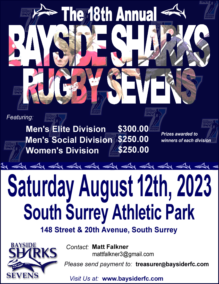 Bayside Sharks - July 2023 - BC Rugby News