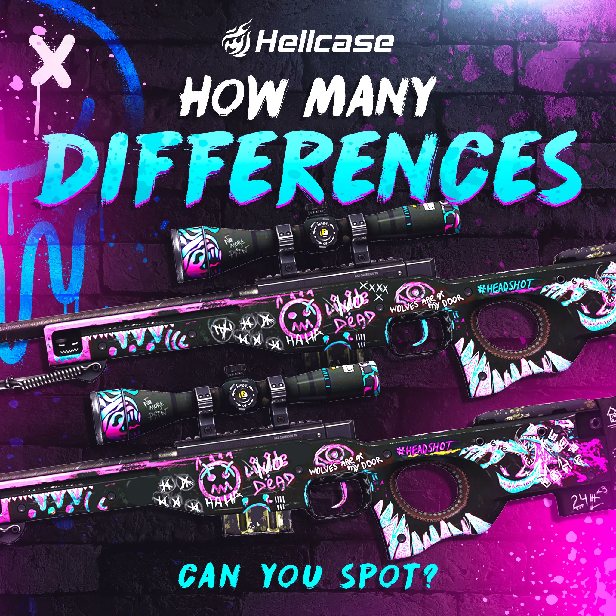 Hellcase🔥 on Twitter: "Here are two seemingly identical pictures of the same skin, but they are ...