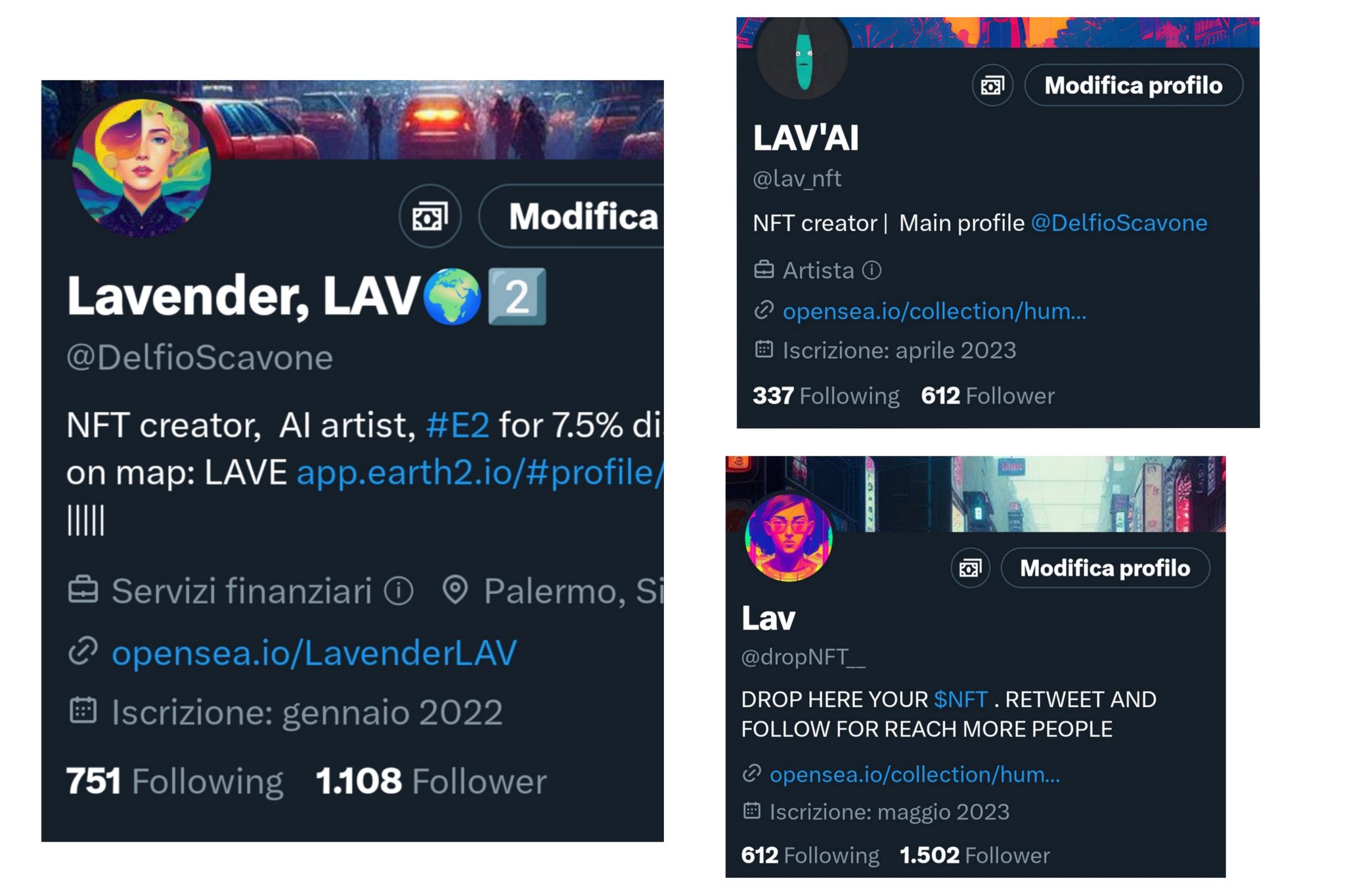 Lavender, LAV🌍2️⃣ on Twitter: "I have start "playing" with #NFT 3 months ago. 2 collections, 3k ...