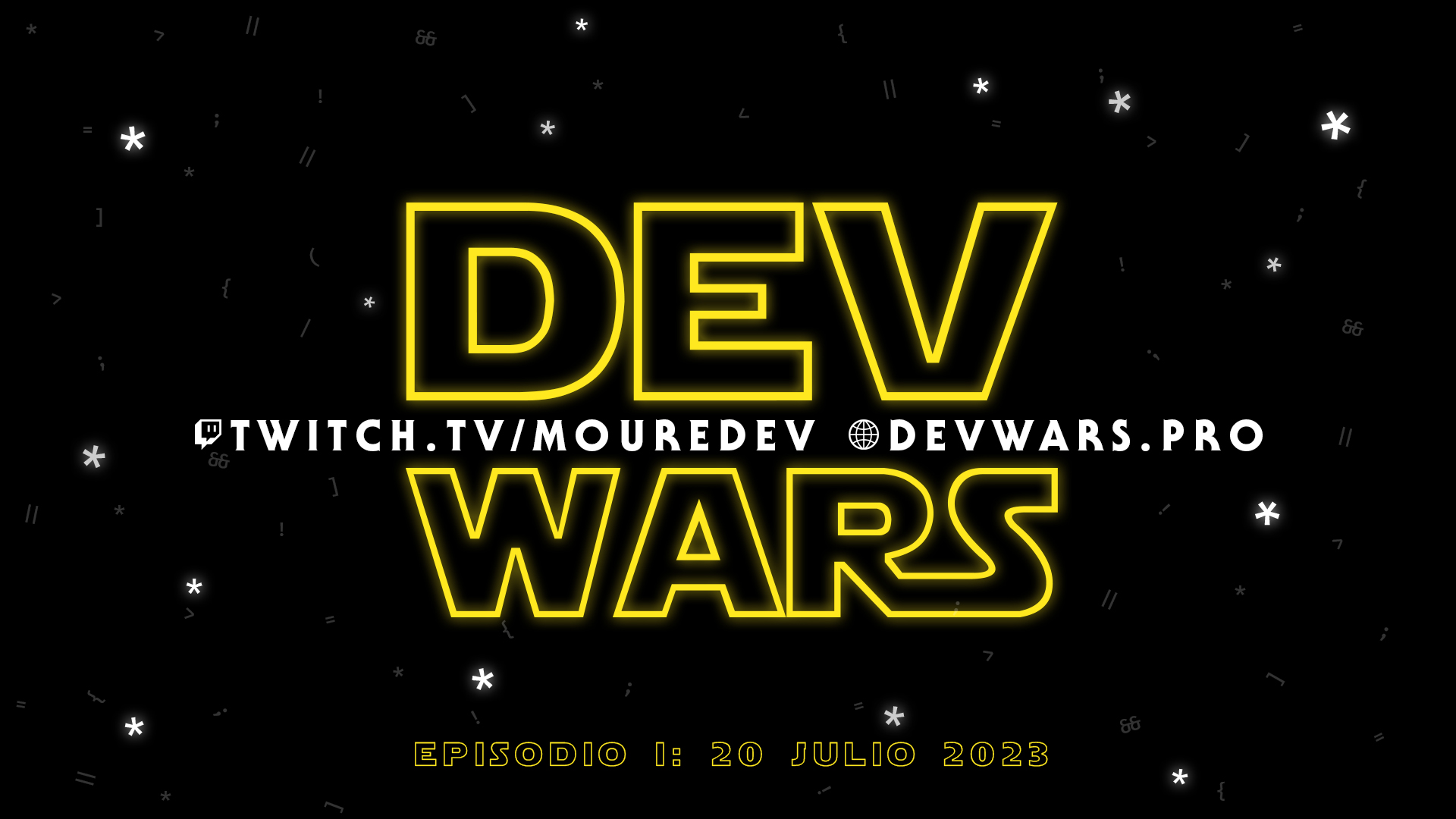 Brais Moure on Twitter: "En una galaxia muy, muy lejana... ¡Aquí están las DEV WARS: Episodio I ...
