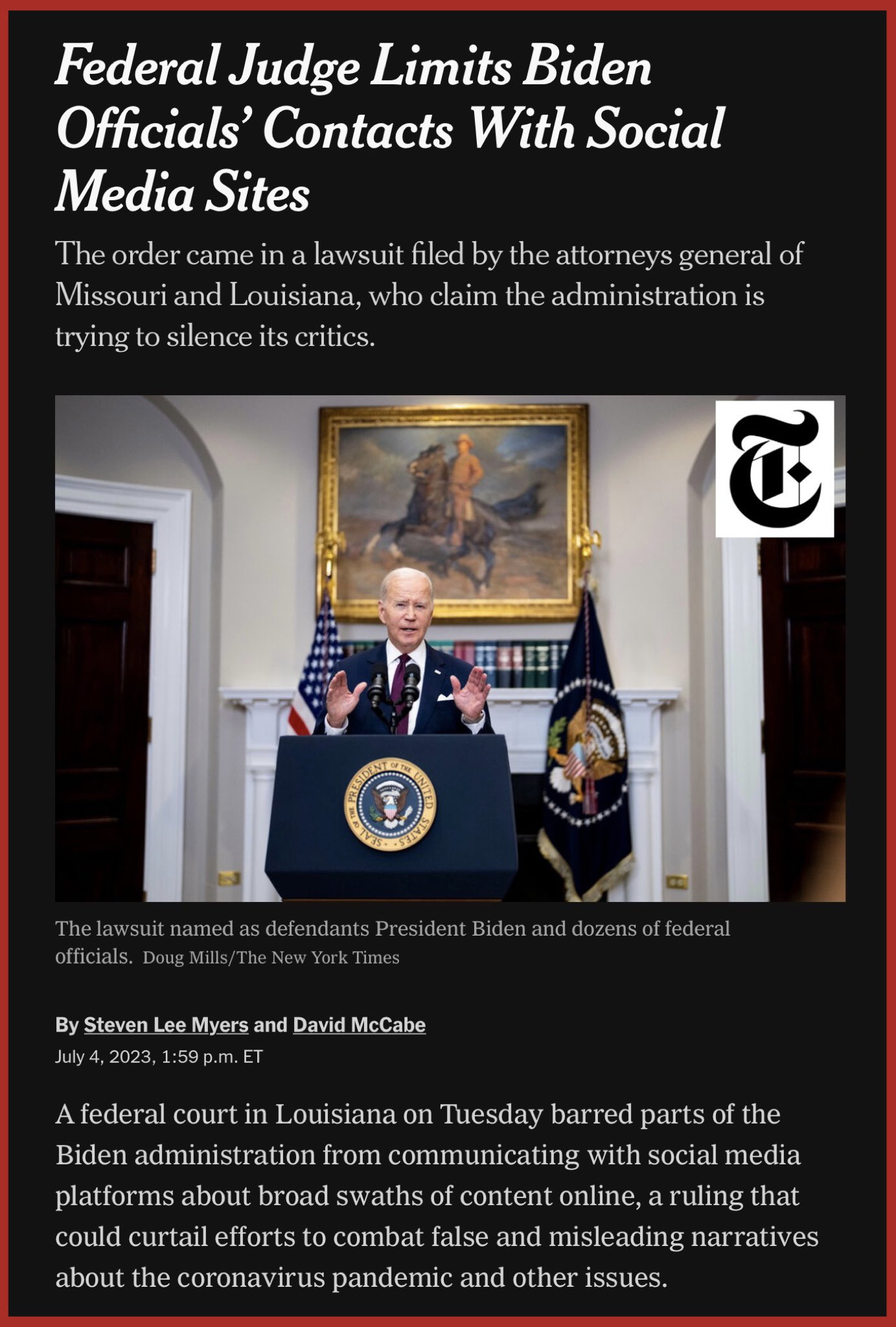 Christopher Webb On Twitter 🚨 New Federal Judge Limits Biden