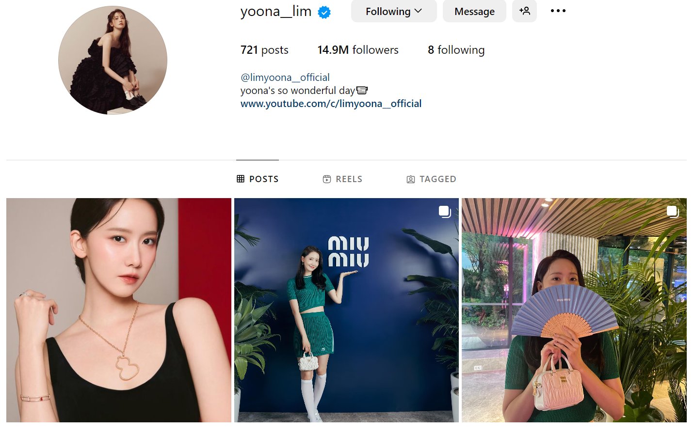 Mystarmyangel on Twitter: "[230705-YOONGSTAGRAM] Qeelinjewellery's IG collaborated with YoonA's ...