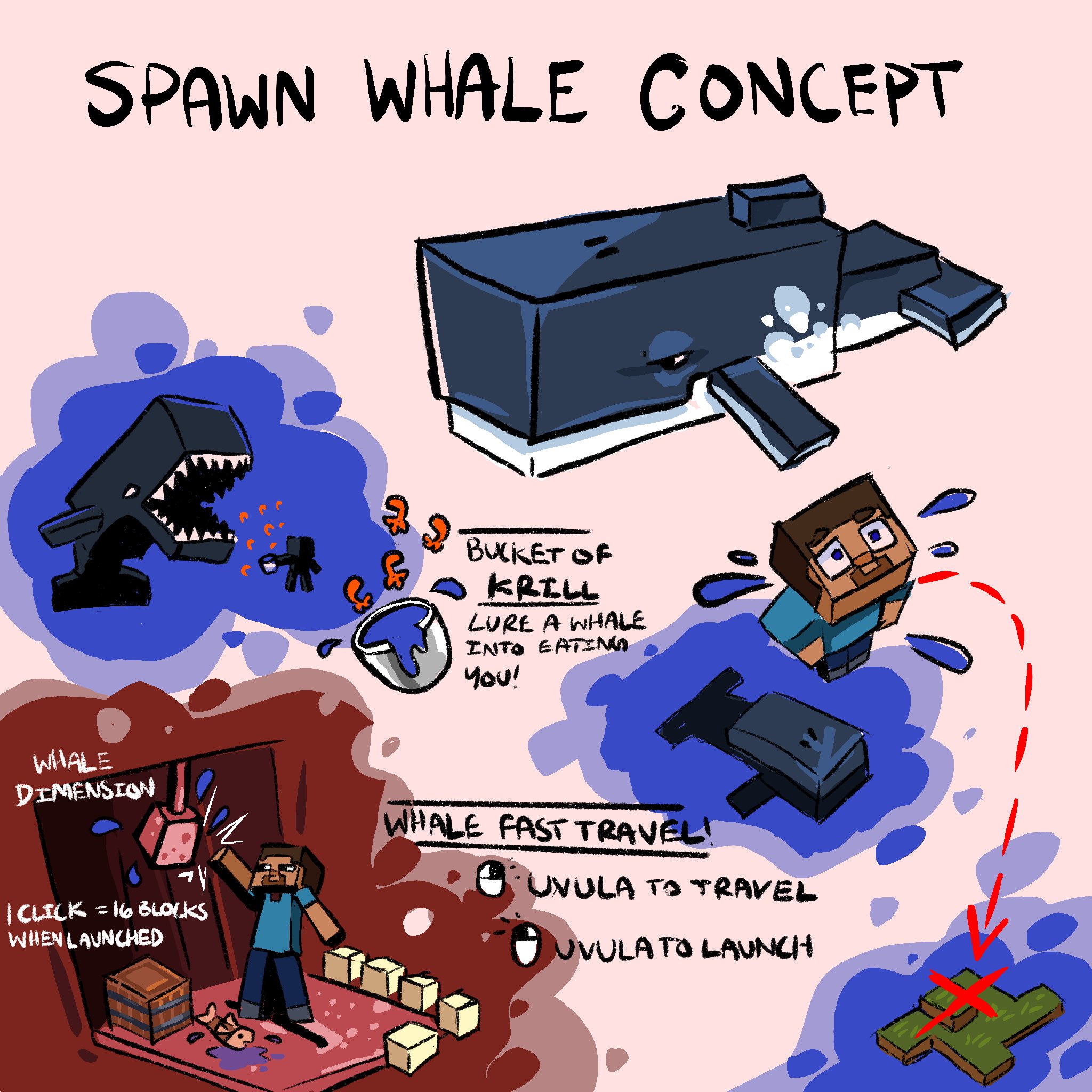 Minecraft Whale