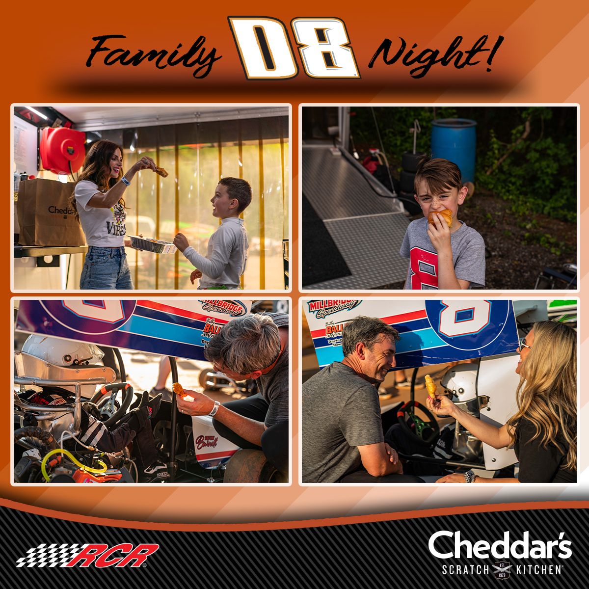 RCR on Twitter: "You can make any night D8 night with Cheddar’s. Crew chief of the No. 8 ...