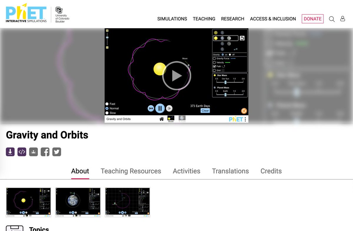 Orbits And Gravity Activity