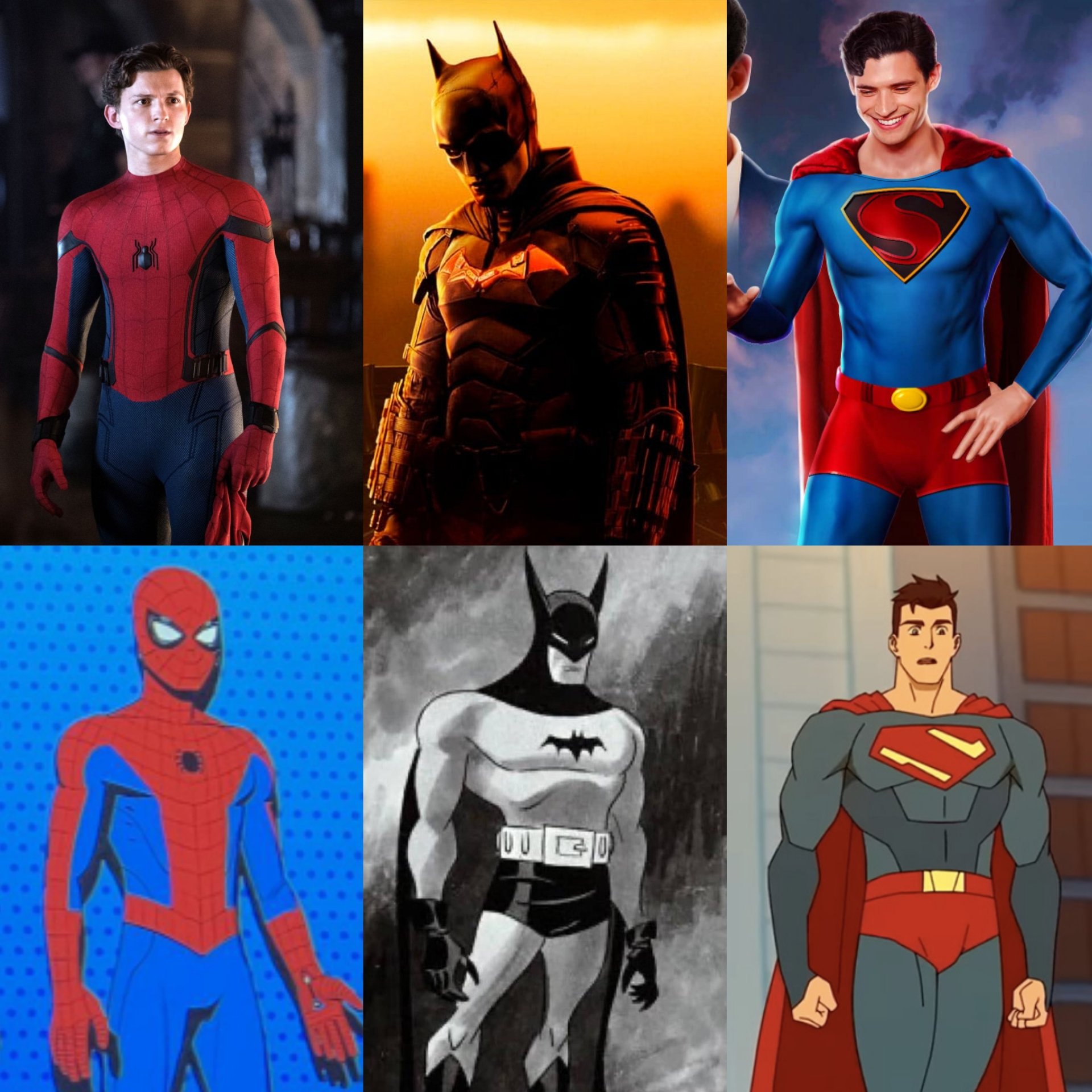 Superman Spiderman And Batman