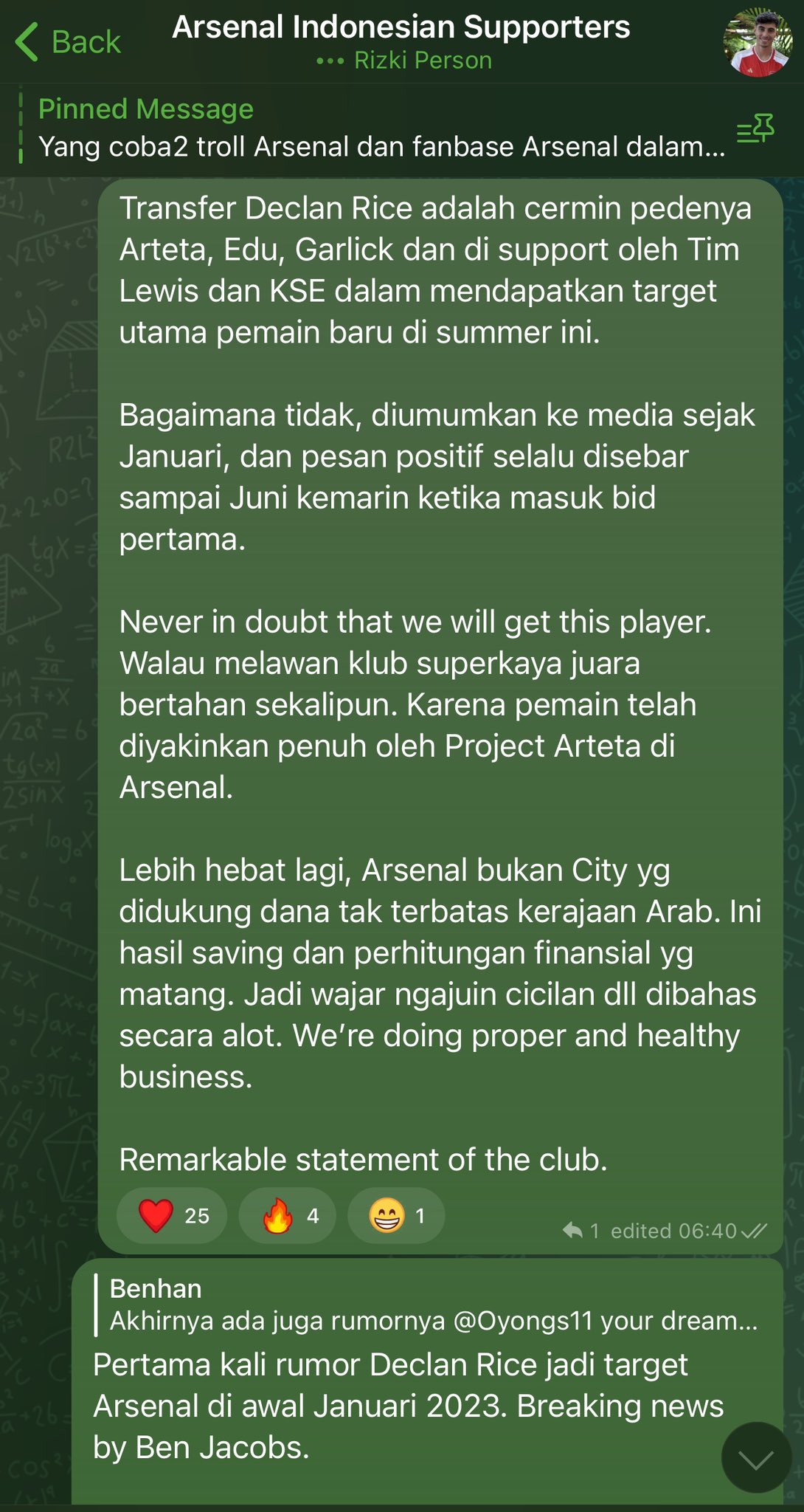 Jalan Arsenal on Twitter: "Soal Declan Rice. Karena panjang saya upload saja SS opini saya di ...