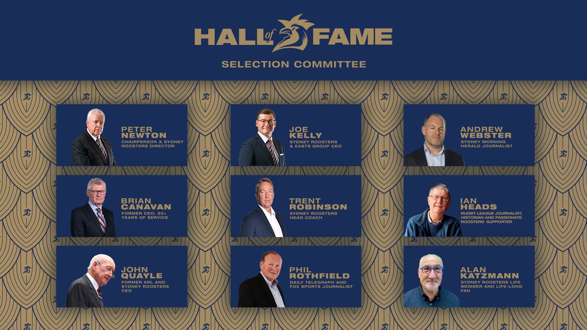 Sydney Roosters 🐓 on Twitter: "Major Hall of Fame Update 🐓 These are the people who'll decide ...